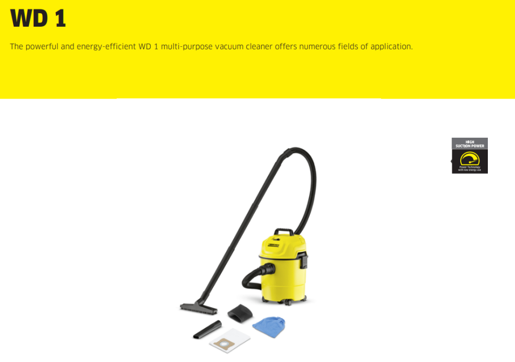 (NEW Model) Karcher WD1 Wet & Dry Vacuum Cleaner 15L 1200W Vakium ...