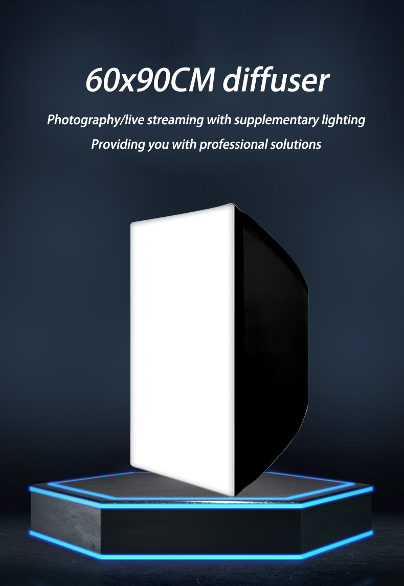 Live broadcast Soft Light Box Photography Light softbox 60 * 90 All ...