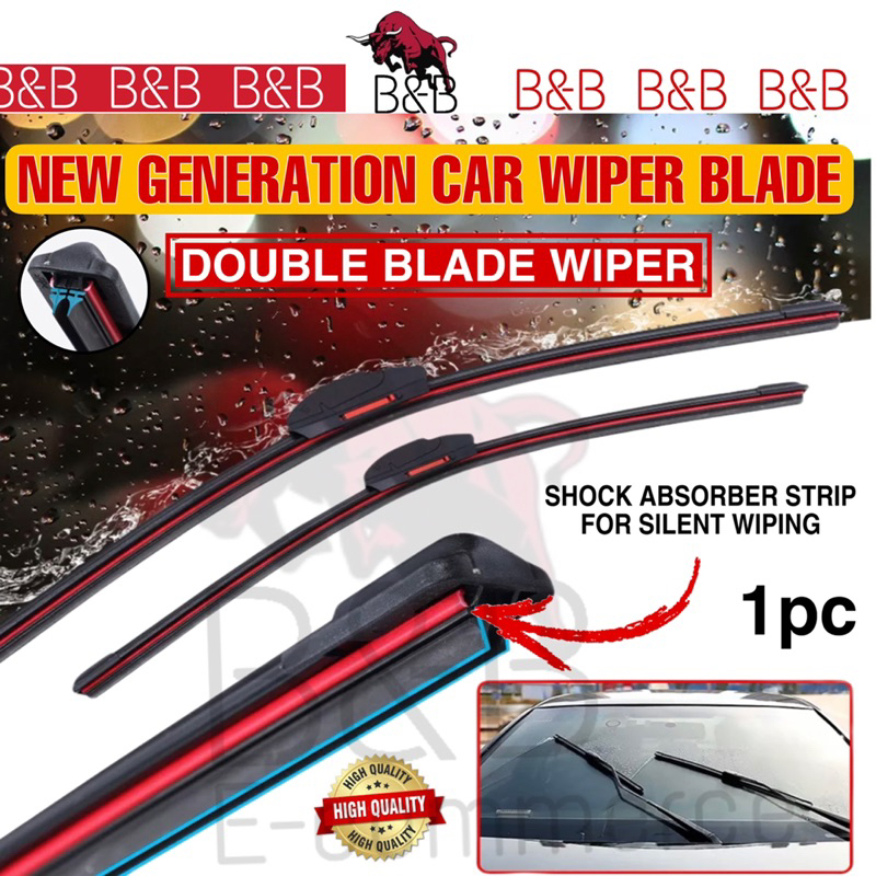 New Generation Car Wiper Double-Layer Rubber Strip Wiper U-shaped ...