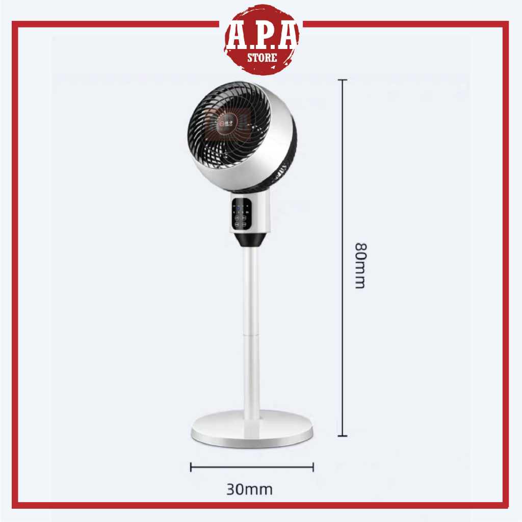 APA Adjustable Strong Wind Power Remote Control Floor Stand Fan 3 Speed ...