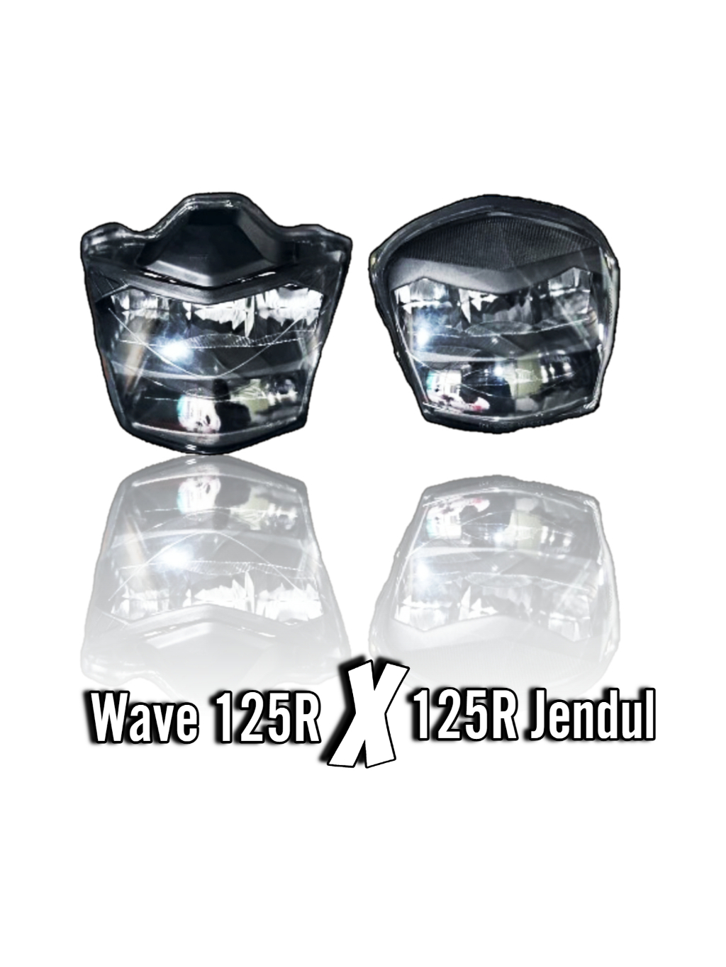 HONDA WAVE 125 WAVE125 125R JENDUL HEAD LAMP LED CUSTOM ZHIPAT LAMPU ...