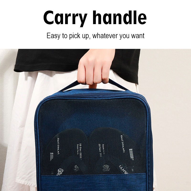 🔥Portable Three Layer Shoe Bag Shoe Bag Hanging With Luggage Big ...