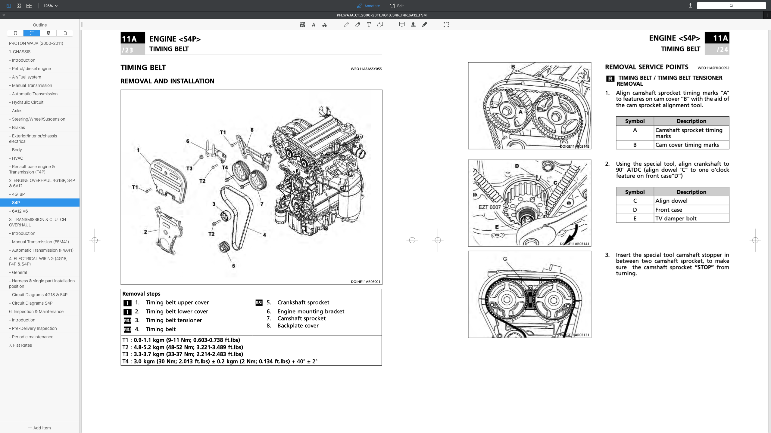 PROTON WAJA (2000-2011) SERVICE WORKSHOP MANUAL WORKBOOK | Shopee Malaysia