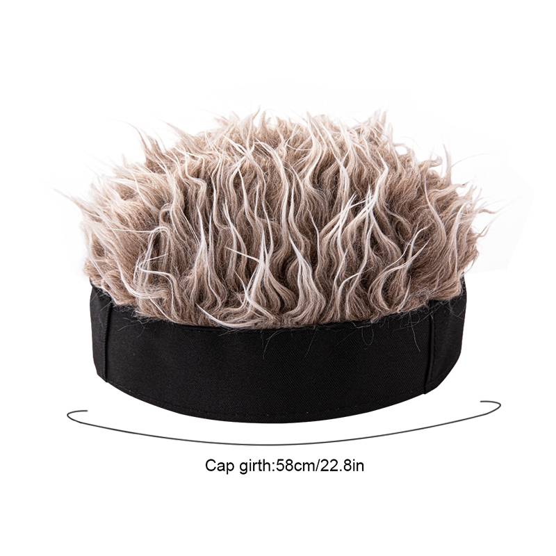 Wig Cap Men Hat Handsome Simulation Wig Short Hair Sun Visors Caps Hair ...