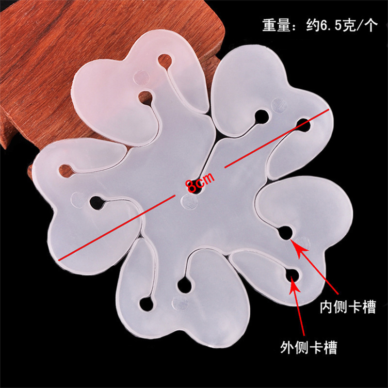 TB 1PC Balloon Connector Five Petal Balloon Holder Balloon Clip Ring ...