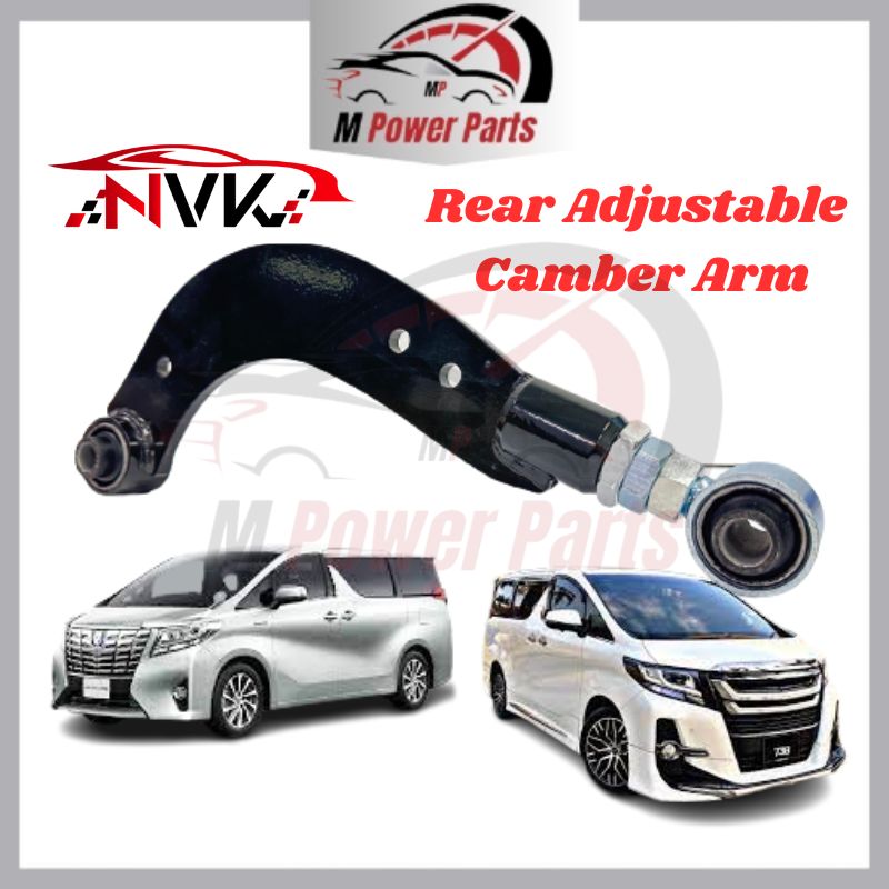 NVK New Toyota Vellfire Alphard AGH30 AGH35 GGH30 GGH35 Rear Adjustable Upper Arm Control Arm ...