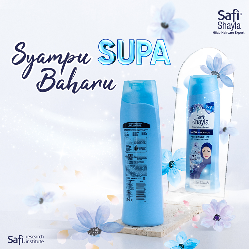 Safi Shayla Hijab Shampoo Supa Micellar Fresh Anti Frizz Anti Itch Anti ...