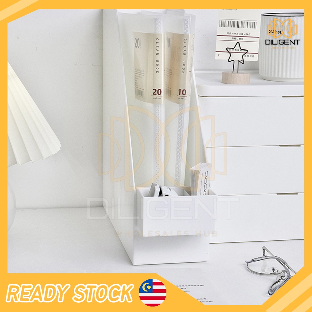 【D274 READY STOCK】Multifunctional Storage Box Large Capacity Bookend ...