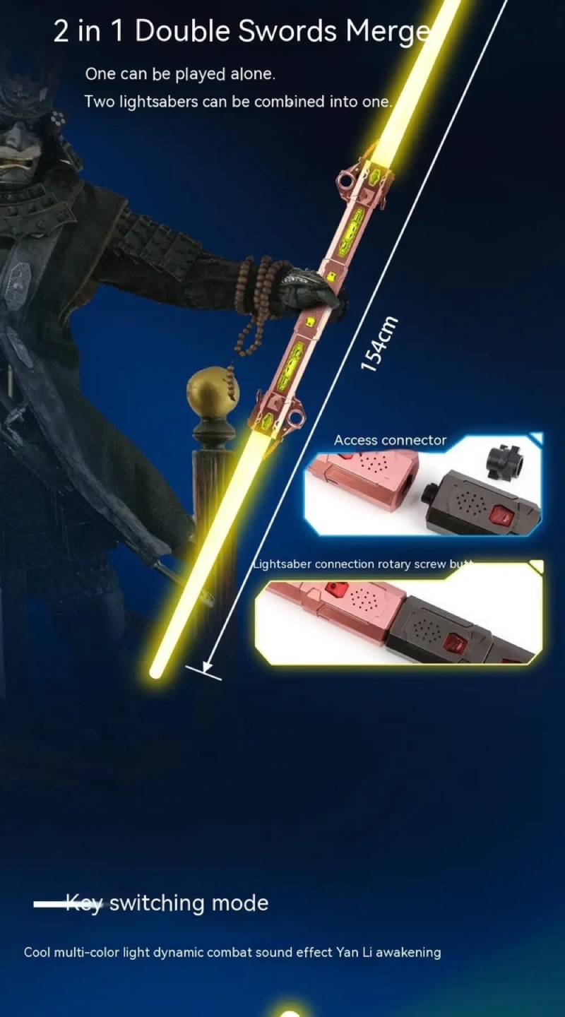 [RECHARGEABLE]FEO Lightsaber Laser Sword Finger Spin RGB Light Saber ...