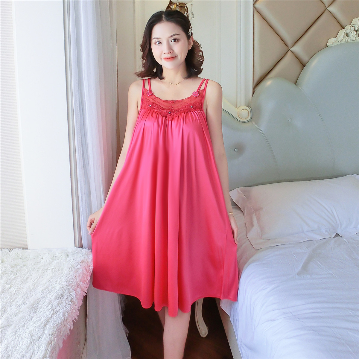 Gaun Tidur Baju Tido Wanita Large size Plus Size Women Lingerie ...