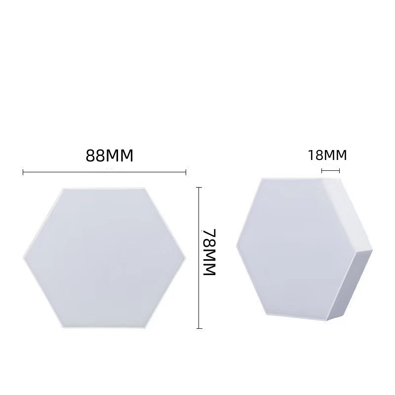 RBTECH Hexagon RGB Lights with Remote Control, Smart LED Wall Light ...