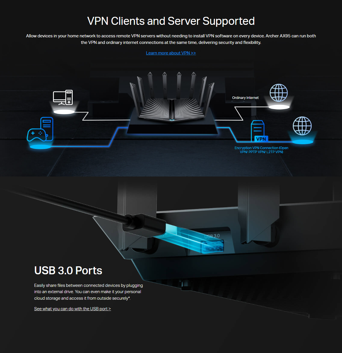TP-Link Archer AX95 AX7800 Dual Band Gigabit Wi-Fi 6 Router | Shopee ...