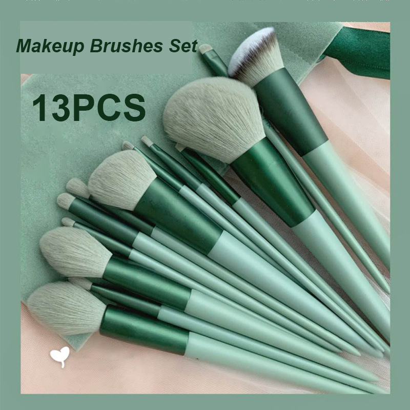13pcs Makeup Brushes Kit Cosmetics Eyeshadow Brush Makeup Brush Sets ...