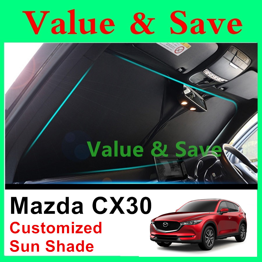 Mazda CX30 CX-30 Magnetic Sunshade 2020 - 2025 UV Cut Custom Fit Magnet ...