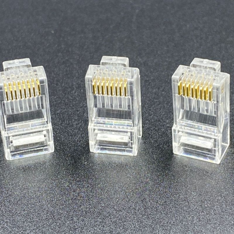 100pcs High Quality AMP RJ45 CAT5/CAT6 8P8C Modular Plug Connector | Shopee Malaysia