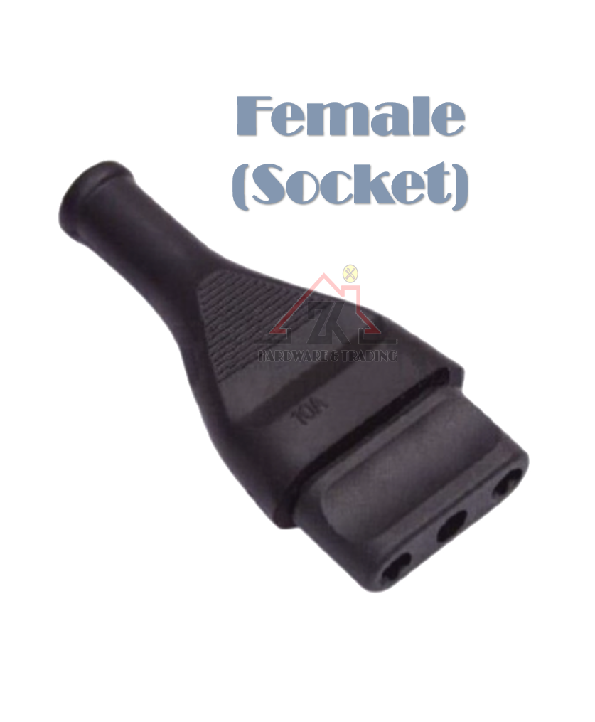 2 Pin Round Plug and Socket Male Plug 2 Pin Female 2 Pin Socket AC Plug ...
