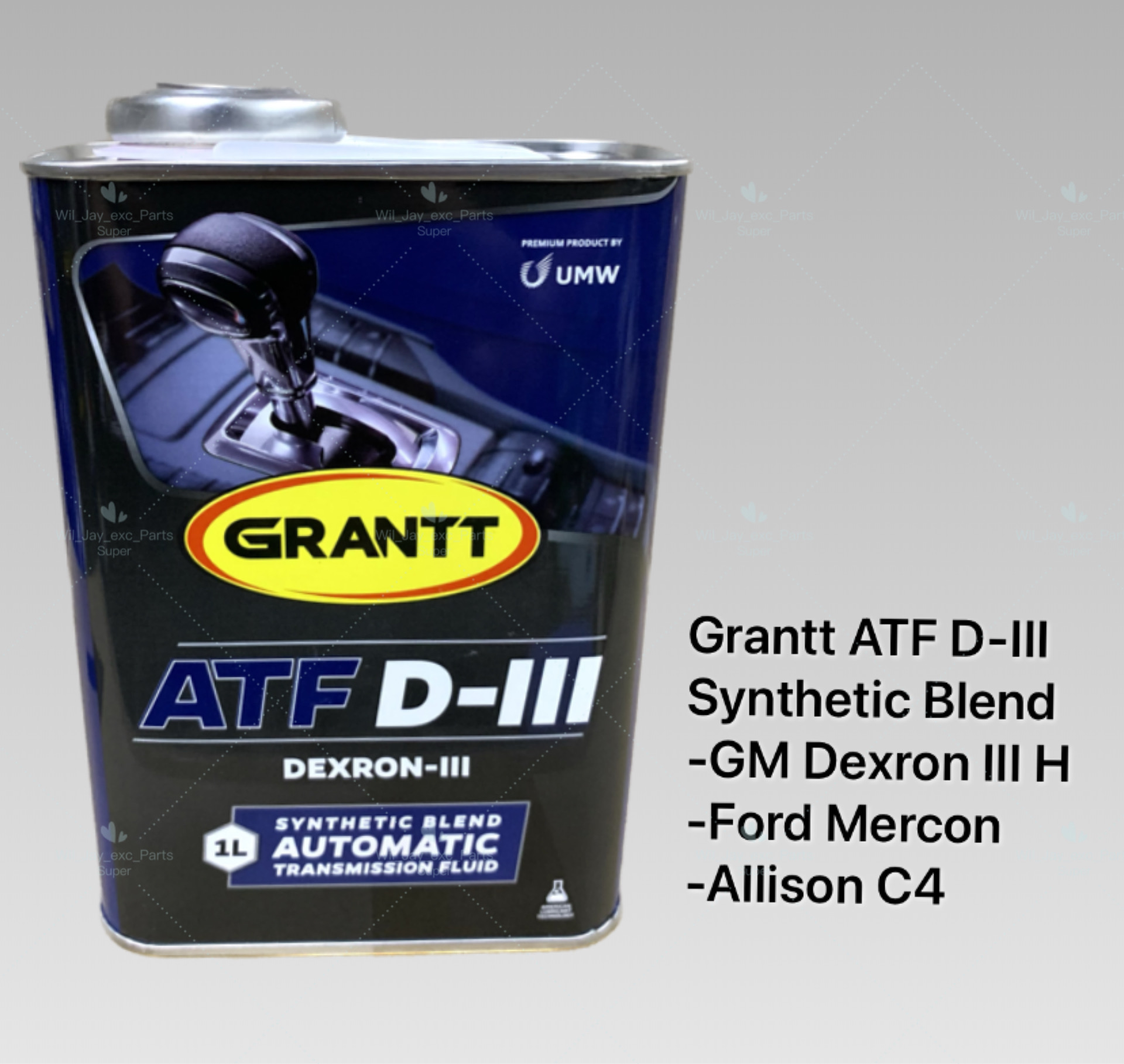 1L GRANTT ATF D-III DEXRON DX-3 SEMI SYNTHETIC BLEND.AUTO TRANSMISSION ...