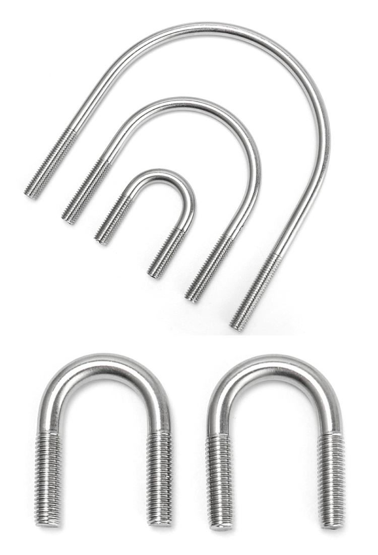 ready stock 现货 M6 U-Bolts Round Pipe U Bolt - A2 304 Stainless Steel U ...