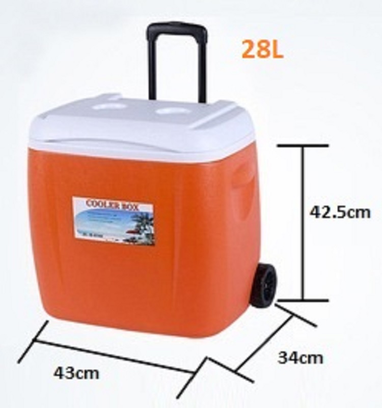 28L/38L/55L Portable Ice Box Storage with Wheel/Insulated Ice box/Ice ...