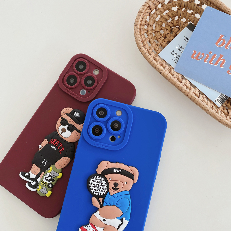 Redmi A1 Note 12 Pro fon sarung boy cool tennis bear pro camera soft ...