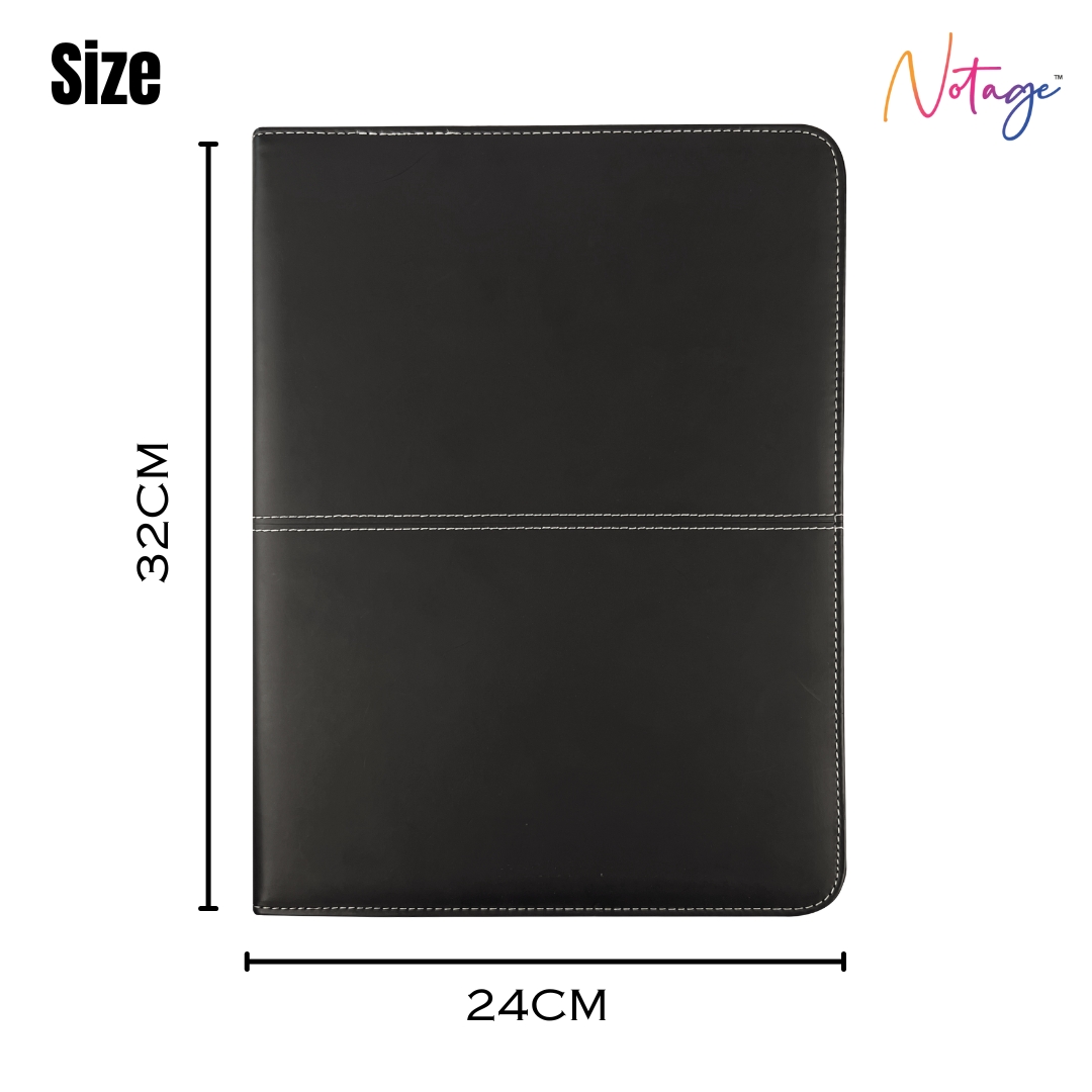 A4 Seminar Folder with Zip Paper Document Multipurpose Zip Bag File ...