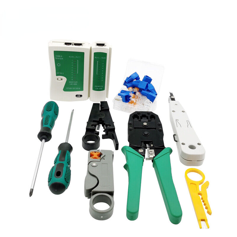 Network Tester Tool Kits Lan Tester RJ45 Cable Tester Wire Cutter ...