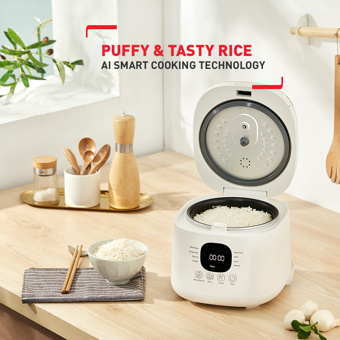 Tefal Rice Mate Mini Fuzzy Logic Rice Cooker 0.7L (RK5151) | Shopee ...