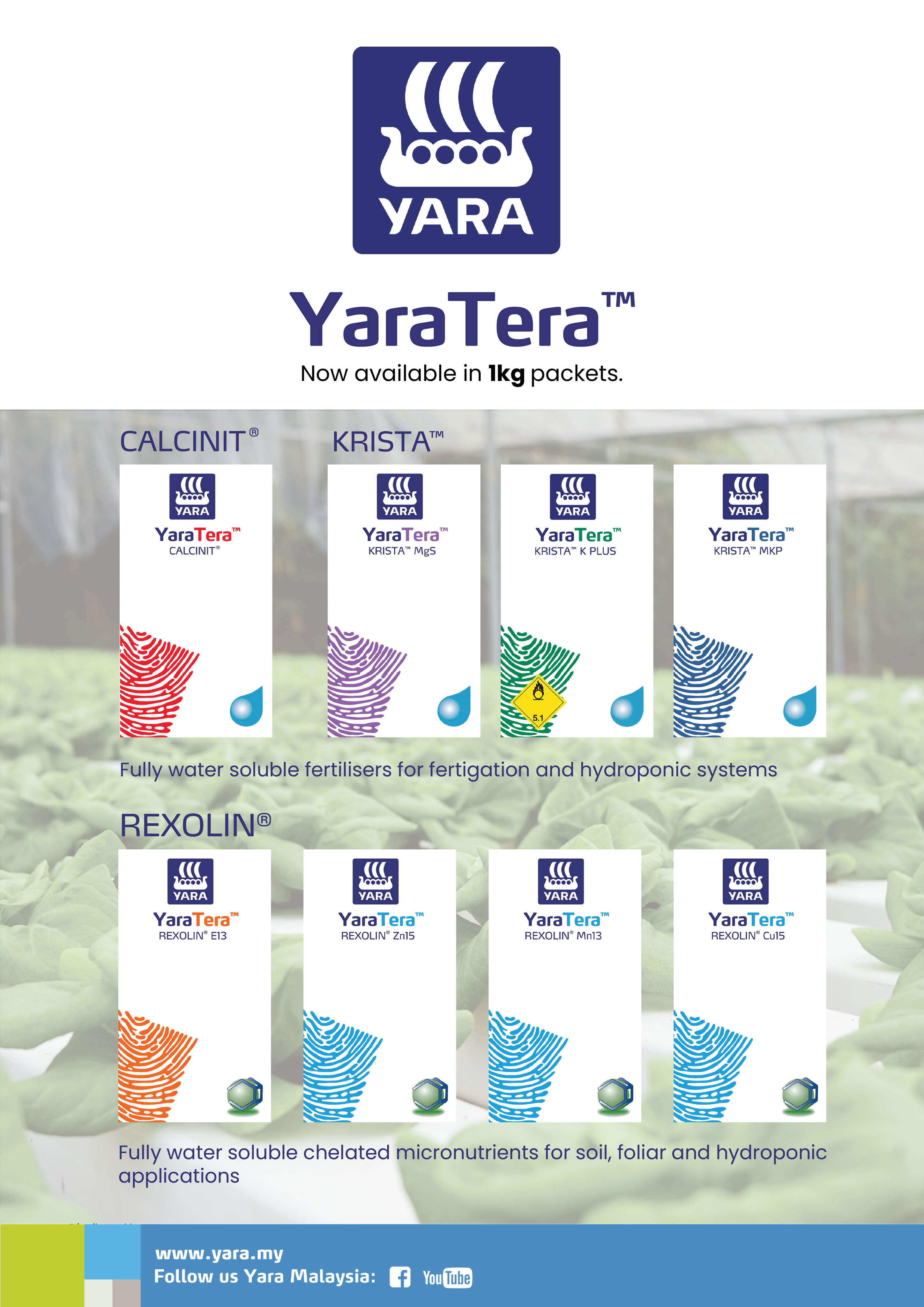 [1kg] Yara YaraTera Krista K Plus 13-0-46 KNO3 Kalium nitrat ...