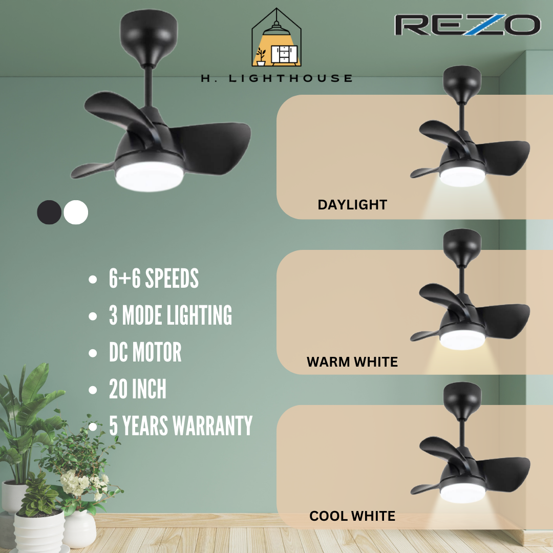 🔥READY STOCK🔥DEKA REZO CONCEPT MINI LORCA Mini Kipas Siling Remote ...