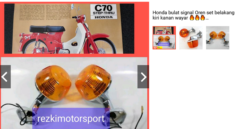 Honda bulat signal Oren set belakang kiri kanan wayar 🔥🔥🔥 ...
