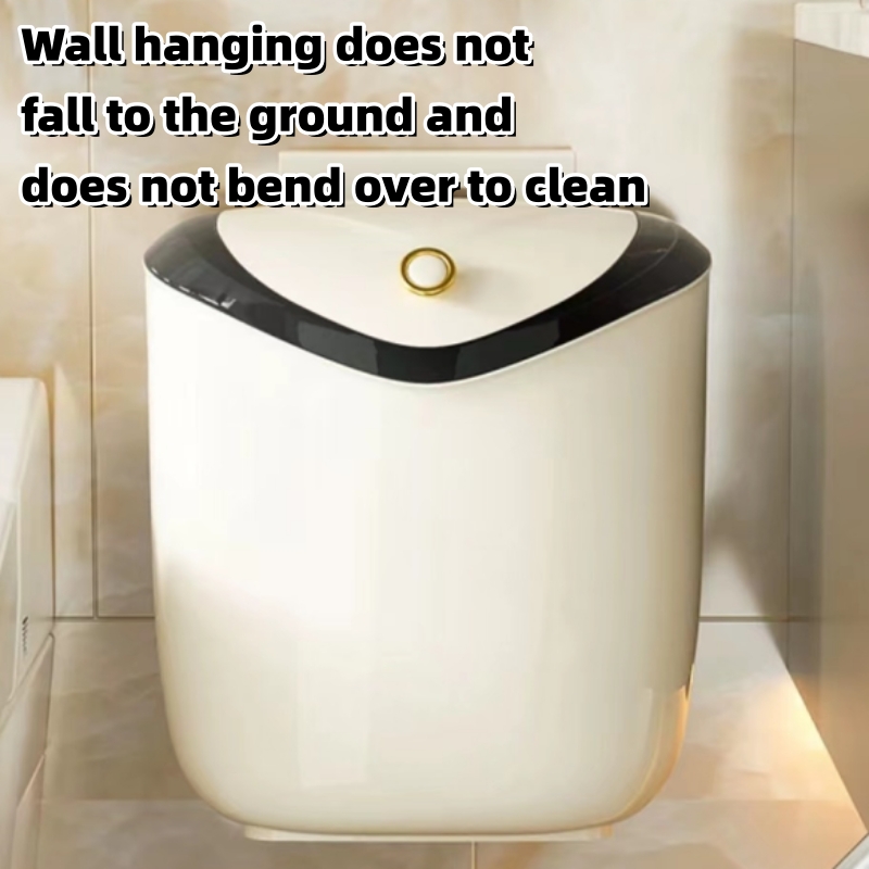 9L Wall Mounted Dustbin with Cover Bin Trash Dustbin Tong Sampah Dapur ...