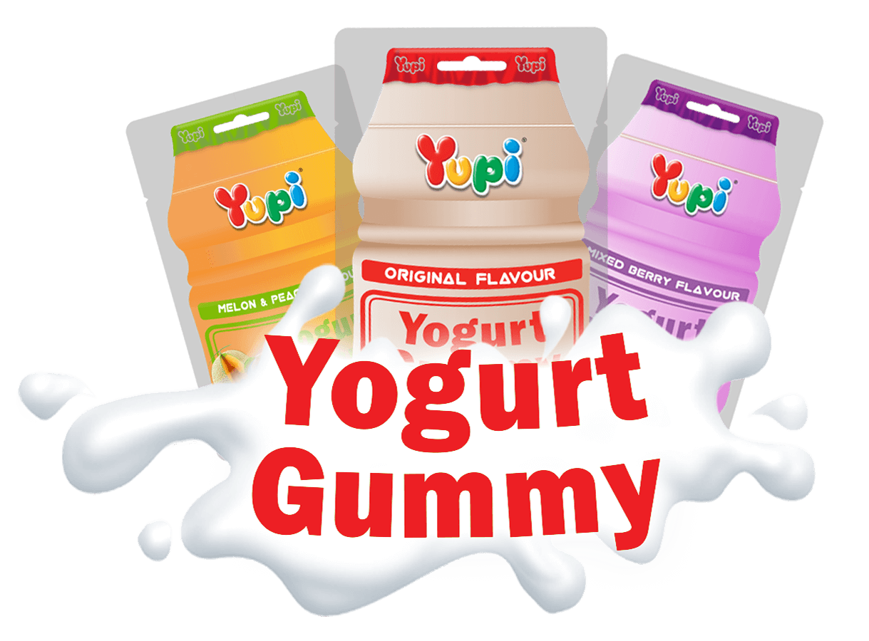 (Halal) YUPI YOGURT GUMMY (Original/Mixed Berries/Melon & Peach/Puzzle ...