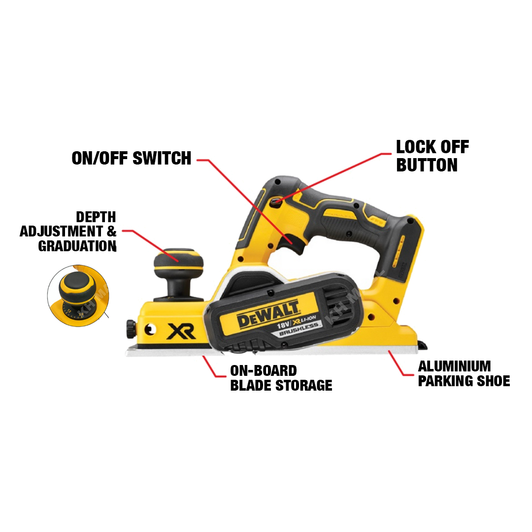 Dewalt DCP580N-XJ 20V Brushless Cordless Planner (Bare Unit) (DCP580N,DCP580) | Shopee Malaysia