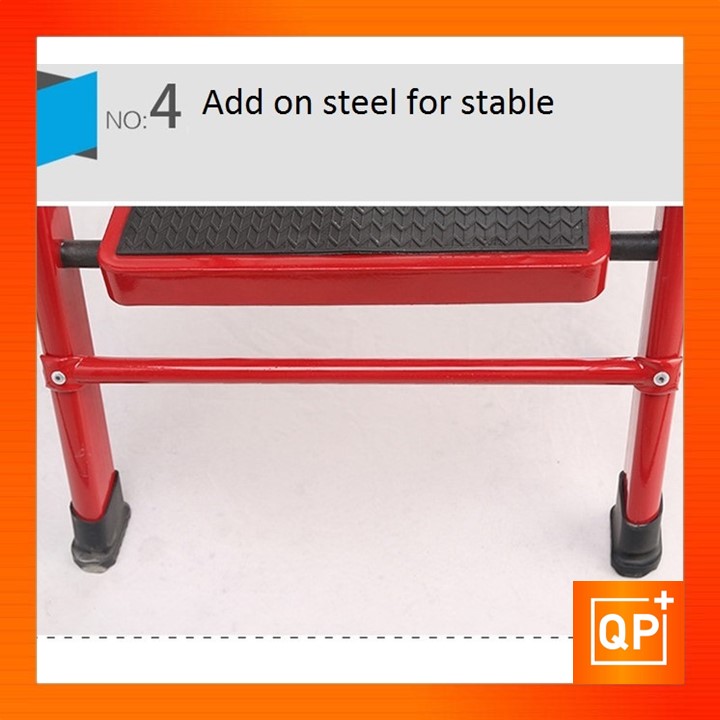 STRONGMAN HEAVY DUTY INDOOR FOLDING LADDER 3 - 6 STEPS WITH HAND GRIP ...