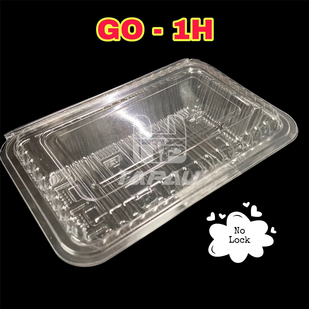 TAPAU - GO-1H / OPS - OP1H Plastic Tray [ 100 pcs+- ] Bakery Disposable ...