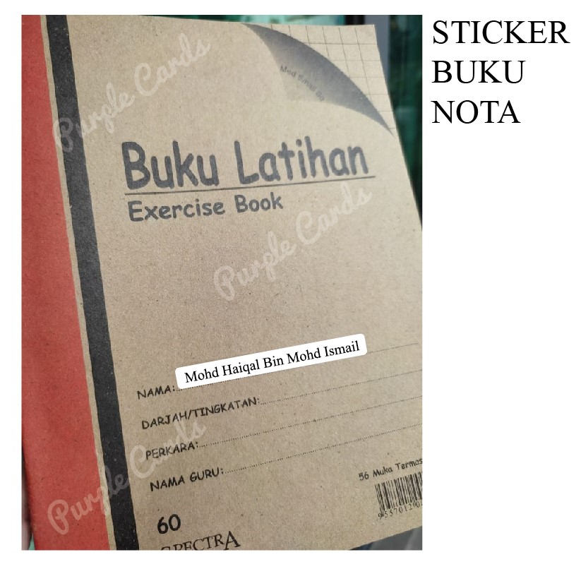 Sticker Nama 1x4cm 100pcs / Sticker Name Label / Cartoon Sticker ...