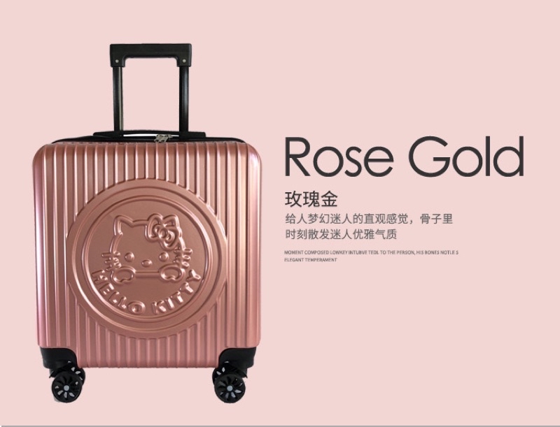Hello Kitty 20inch Travel Hand Carry Luggage Cabin ABS Pc Suitcase Bag ...