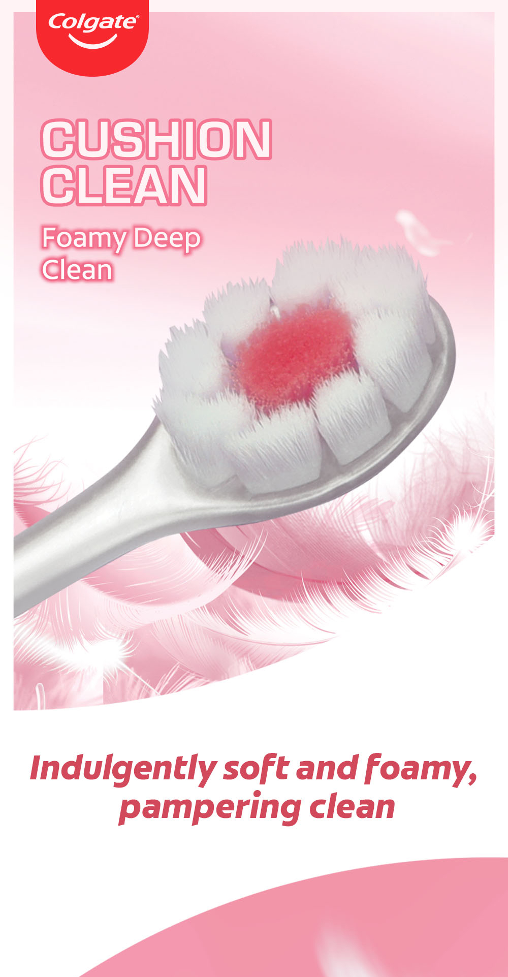 Colgate Cushion Clean Super Dense Fluffy Thin Toothbrush Valuepack 2s ...