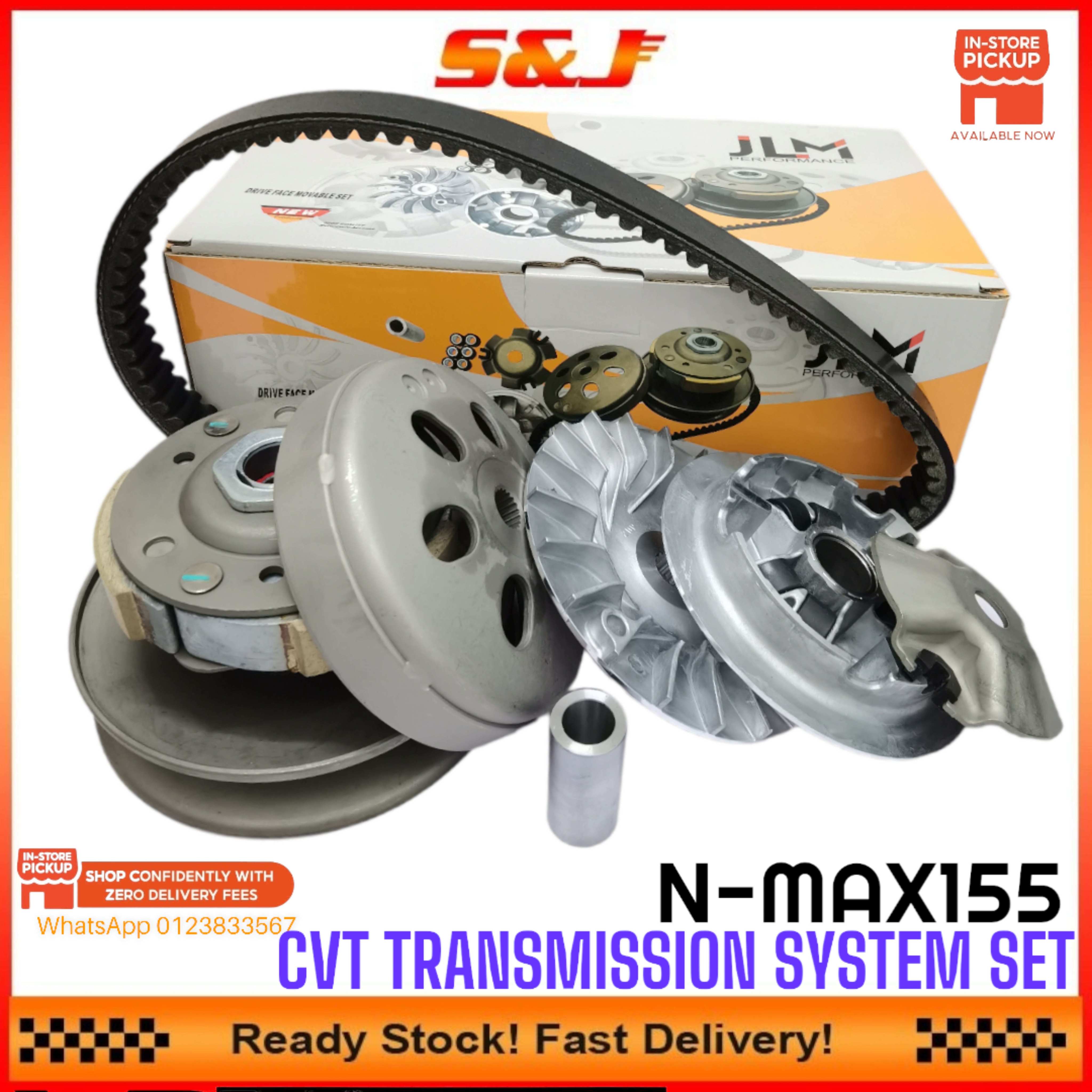 JLM YAMAHA NMAX155 NMAX V1 V2 NVX V2 CVT TRANSMISSION SYSTEM SET PULLEY ...