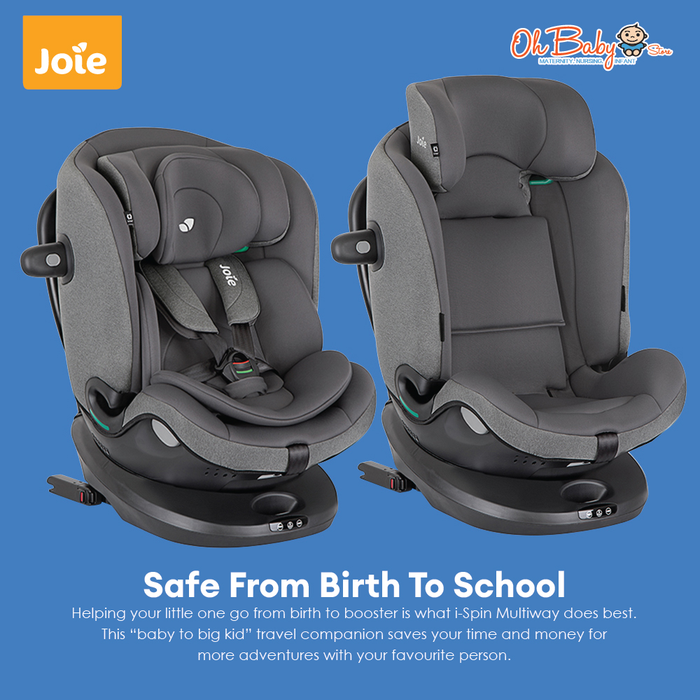 Joie i-Spin Multiway 360 Spin Car Seat from newborn 40cm to 125cm ...