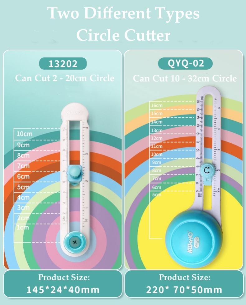 KWT Circle Trimmer Multifunctional Circular Round Shape Paper Cutter ...