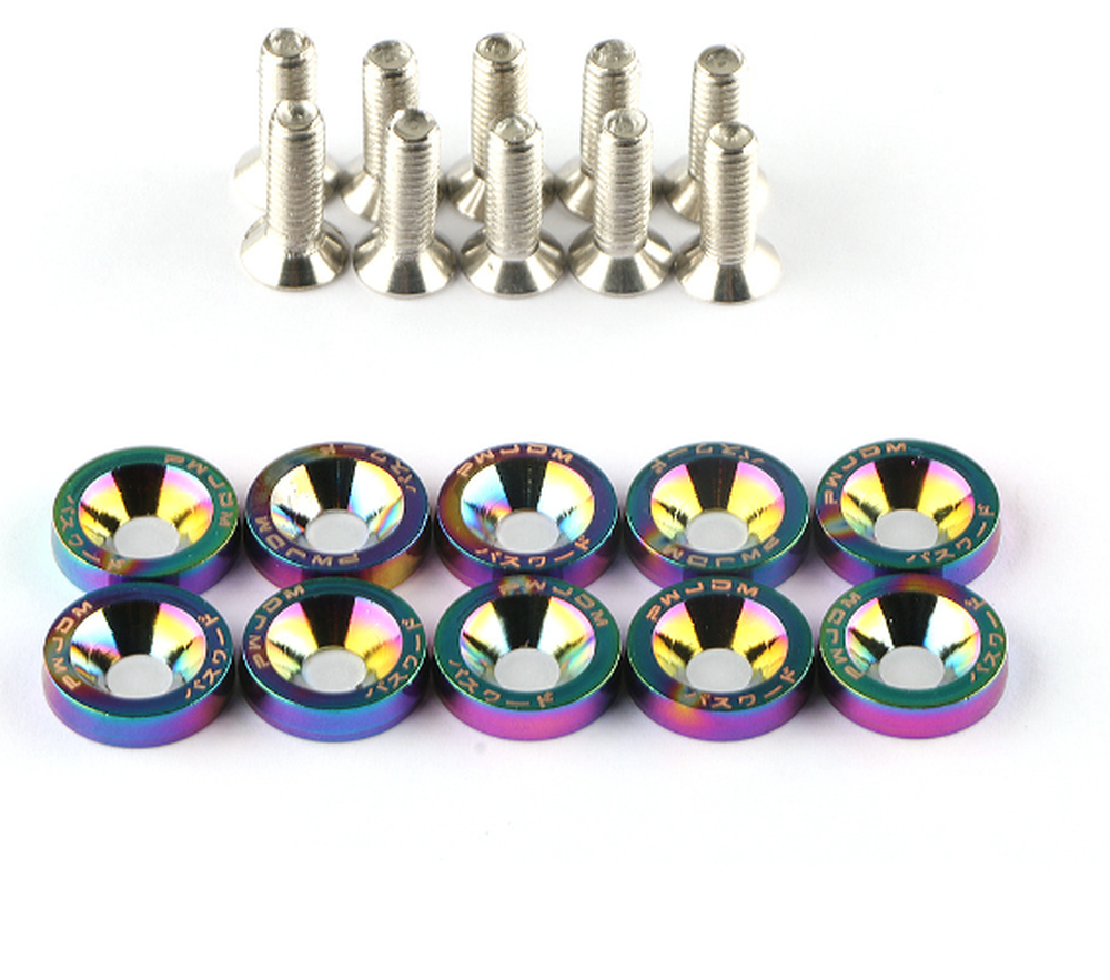 1pack(10pcs) Alloy M6 x 10mm Stainless Steel Screw Skru with washer ...