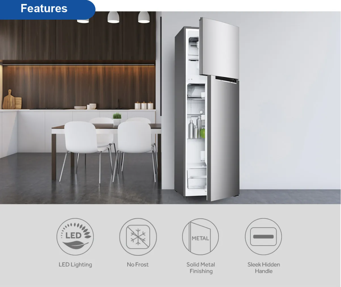 HAIER 216L 2 Door Refrigerator | HRF-238H PETI AIS 冰箱 | Shopee Malaysia
