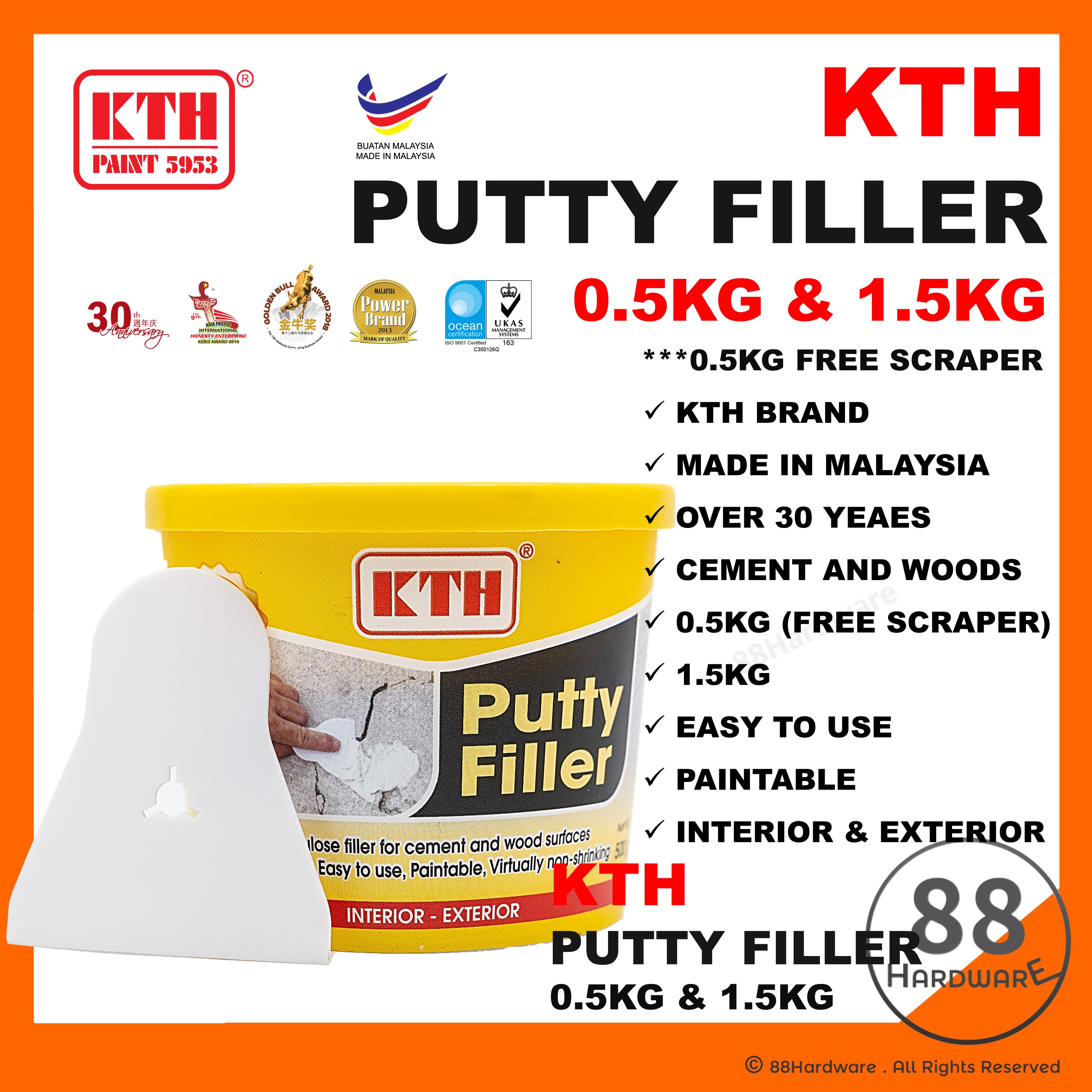 KTH putty filler / wall filler / wall putty filler/ putty / filler ...