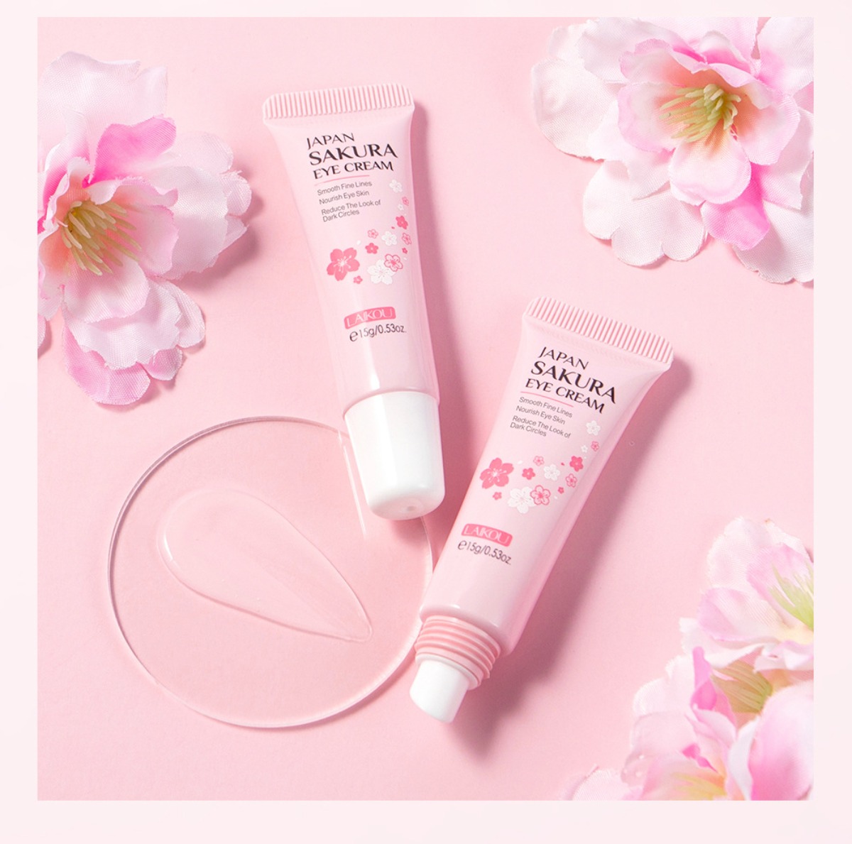 Laikou Sakura Eye Cream Anti-Wrinkle Age Skin Firming Serum Removing ...