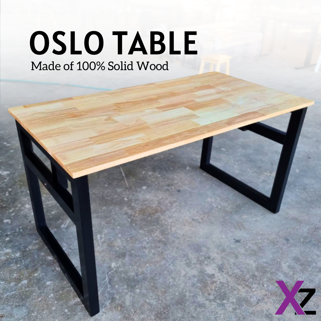 Oslo Table made of 100% Solid Rubber wood 20mm Study Table Office Table ...