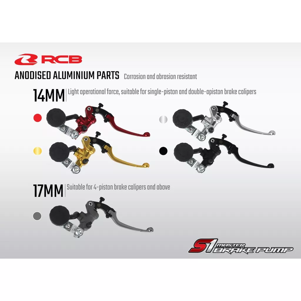 RCB Original S1 Forged Master Brake Pump Clutch Lever Perch Left ...