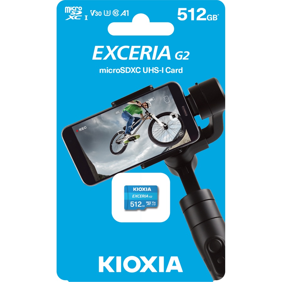 KIOXIA EXCERIA G2 microSD CL10 UHS-I U3 V30 4K A1 R100/W50 w/o adapter 512GB | Shopee Malaysia