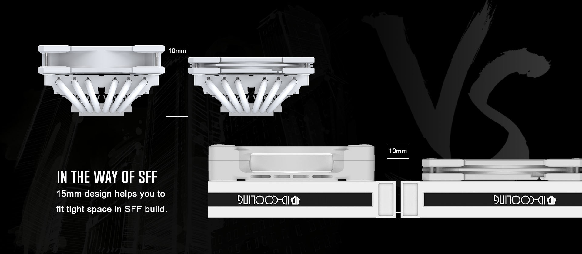 ID-COOLING NO-12015-XT ARGB SNOW / BLACK 12cm Casing Thin Fan 5V ARGB ...