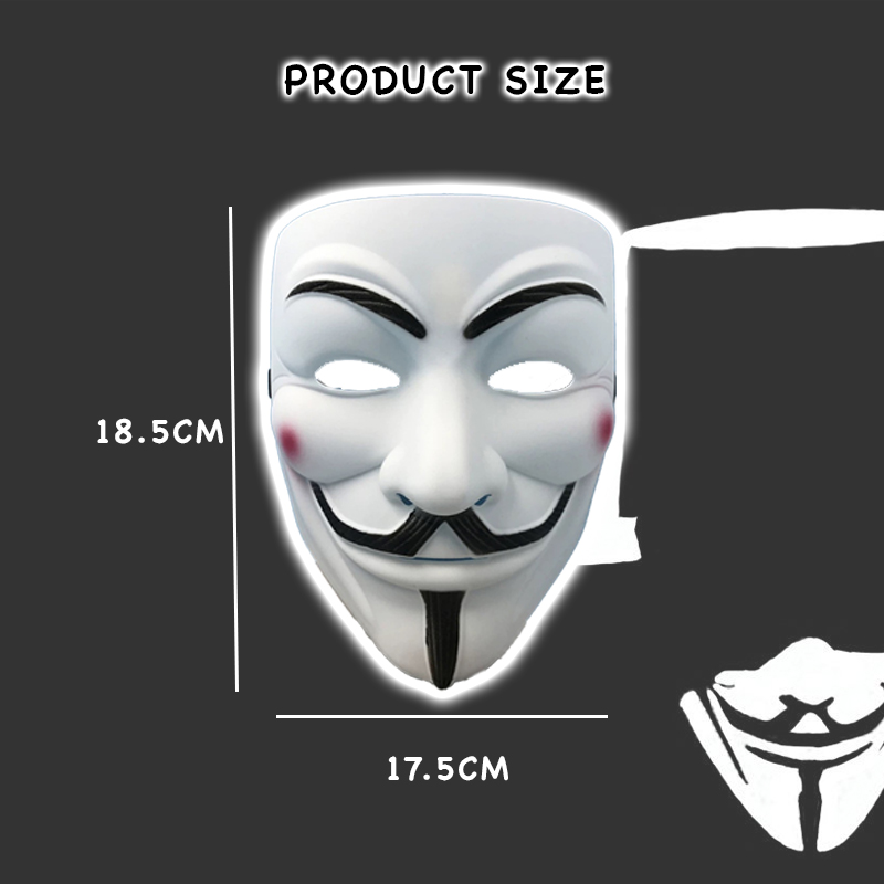 [BUY 1 FREE 1] Guy Fawkes Mask V for Vendetta Anonymous Hacker ...